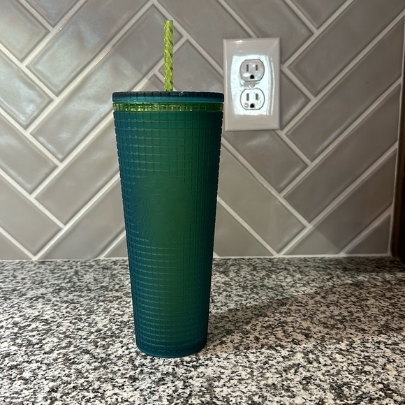 Starbucks | Kitchen | Blue Green Star Cups Starbucks | Poshmark